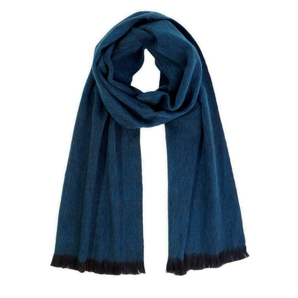 Luxurious Brushed. Alpaca Blend Scarf - Blue Stone, Ecuador - Women's ...