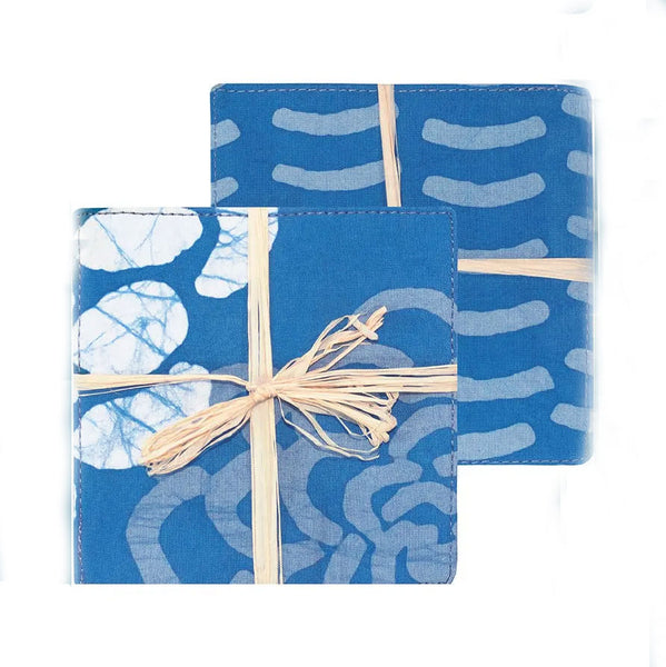 Organic Cotton Batik Coasters - Set of Four, Ghana - Women's Peace ...