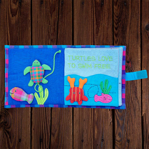 Save The Turtles Fabric Book, Sri Lanka - Women's Peace Collection